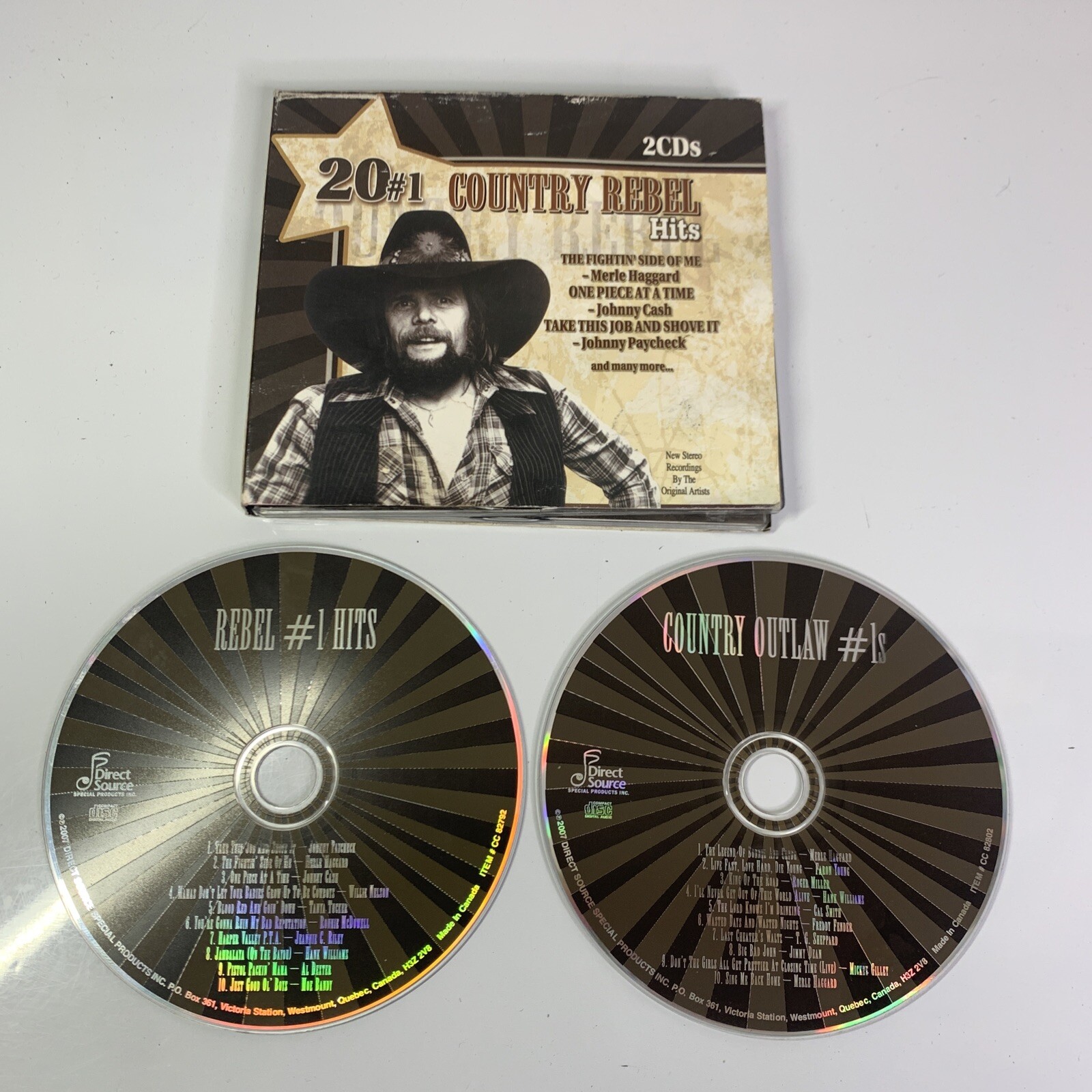 20#1 Country Rebel Hits (2007, CD) Willie Nelson, Johnny Paycheck, Hank ...