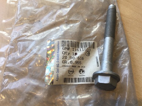 2 GENUINE VAUXHALL INSIGNIA FRONT WISHBONE TO SUBFRAME M12 SCREWS ...