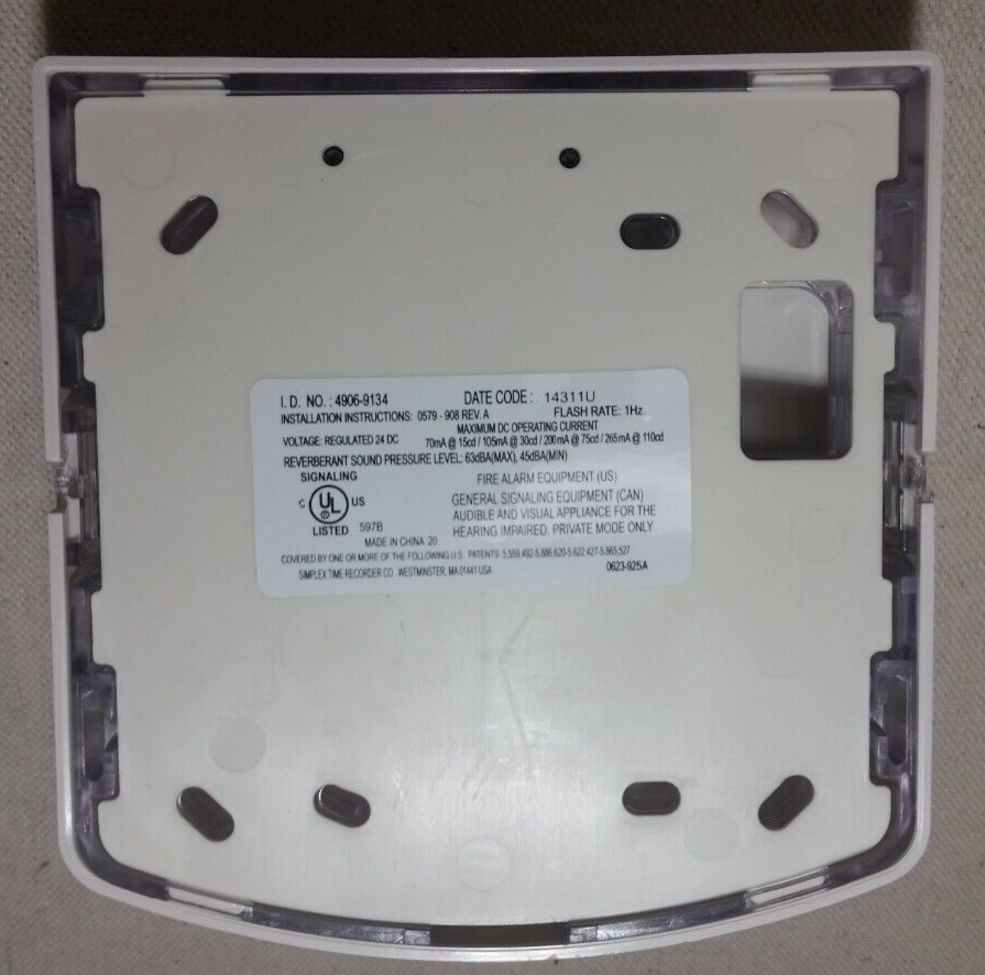 Simplex 4906-9134 White Horn/Strobe | eBay