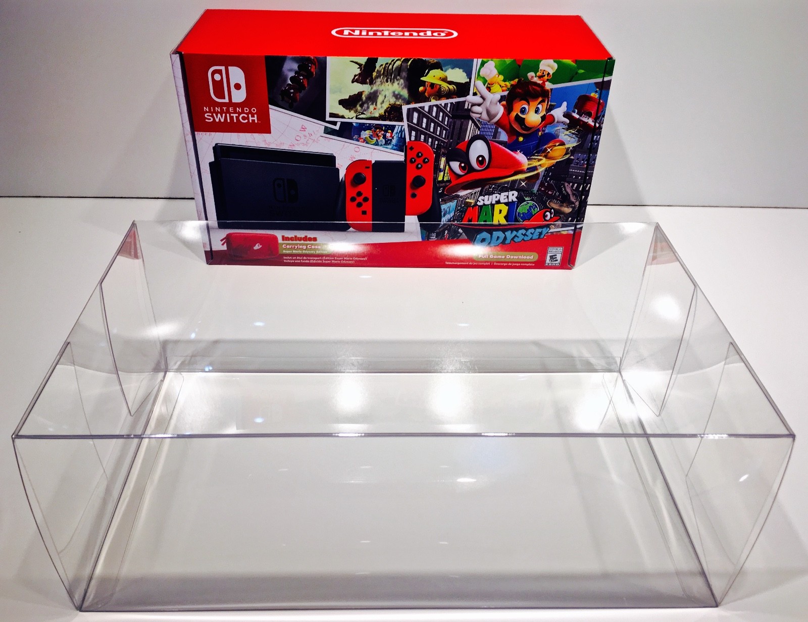 1 Console Box Protector Nintendo SWITCH MARIO ODYSSEY / SPLATOON System ...