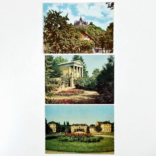 60er Years GDR Postcards Gera Wernigerode Wörlitzer Park Resin ...