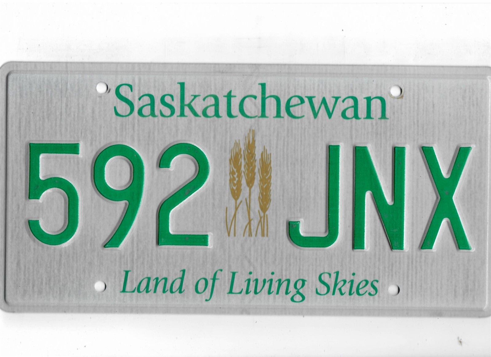 SASKATCHEWAN passenger license plate "592 JNX" | eBay