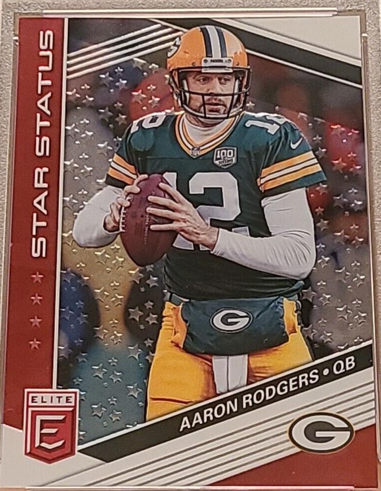 2019 Panini Donruss Elite - Star Status Aaron Rodgers #SS-4 Red /99 for ...