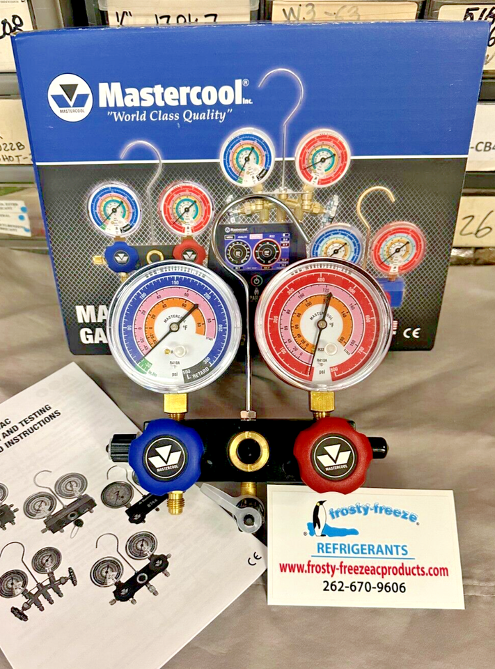 R32 Refrigerant Gauge Set R-32 R41Oa Mastercool Model 51103 Refrigerant ...