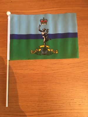 ROYAL SIGNAL CORPS Pack of 12 medium Hand Flags 9" x 6" 22cm x 15cm ...