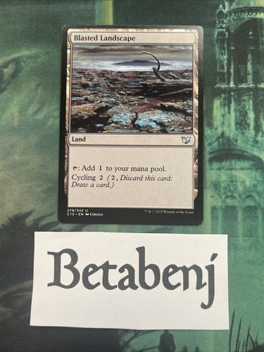 MTG Blasted Landscape Commander 2015 | eBay