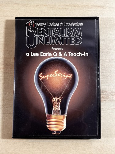 Mentalism Unlimited Larry Becker & Lee Earle Q&A Teach-in Superscript ...