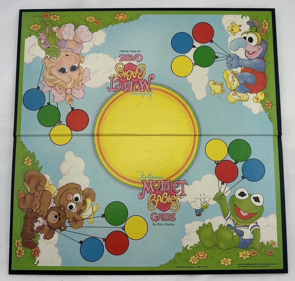1984 Muppet Babies Game by Milton Bradley Complete in Very Good ...