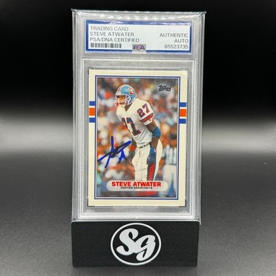 STEVE ATWATER Autographed 1989 Topps Traded Rookie Card RC PSA Auto HOF ...