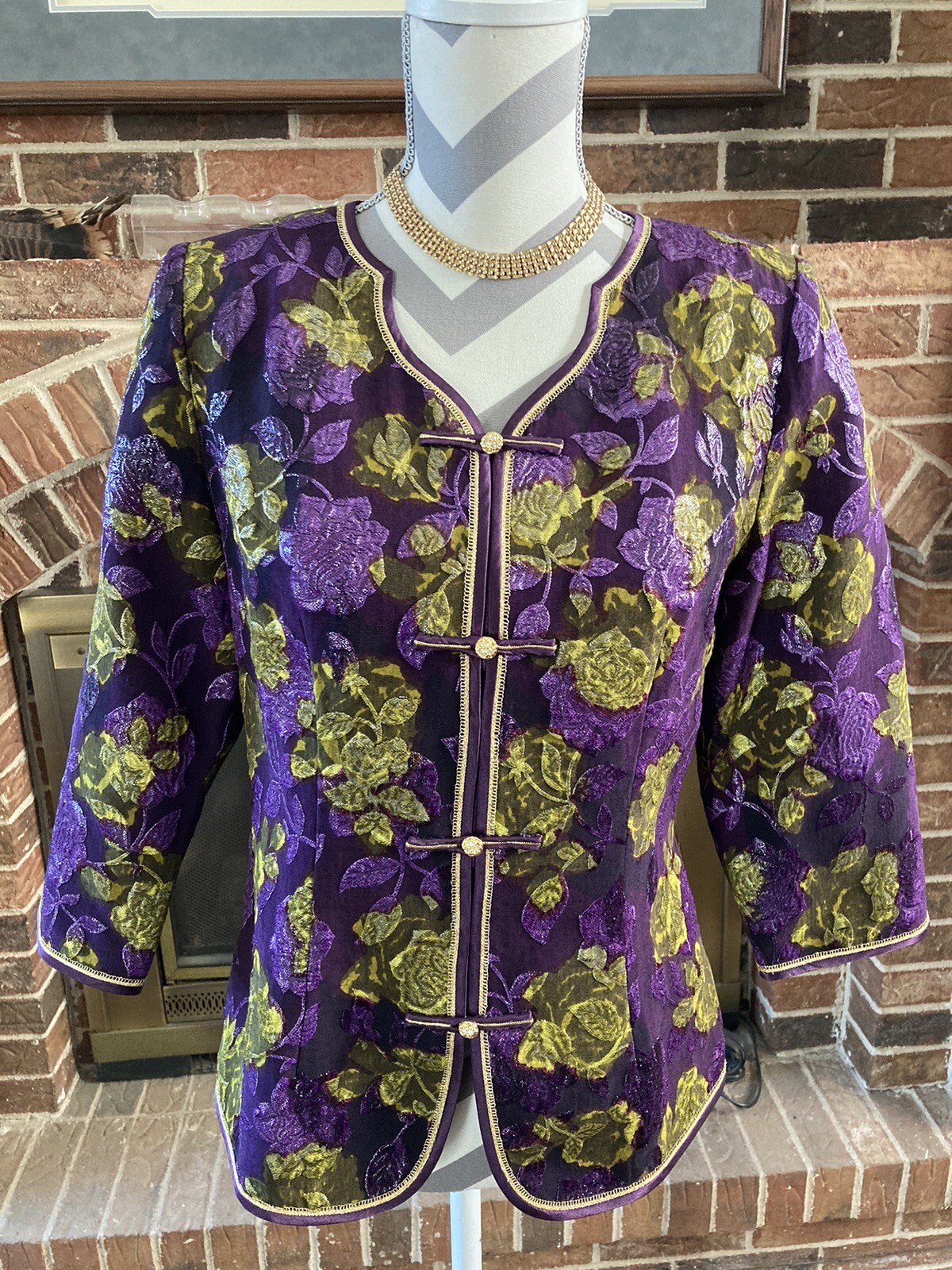 Woman’s Designed by Fancy Chin Asian Style Jacket Siz… - Gem