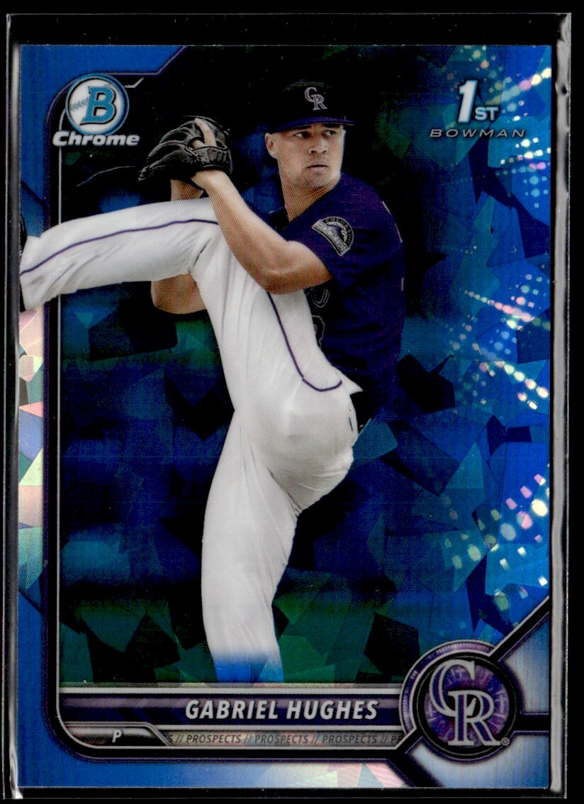 2022 Bowman Draft Sapphire Gabriel Hughes Rookie Colorado Rockies #BDC ...