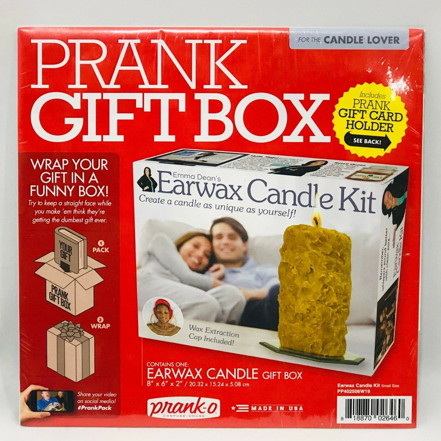 Prank Gift Box EARWAX Candle Kit Prank Funny Gag Joke Gift by Prank-O ...