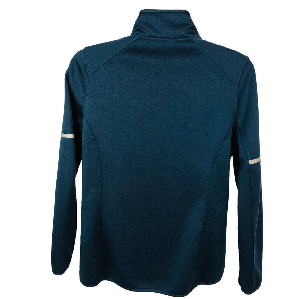 Xersion Mens Jacket Size L Large Dark Blue 2 Front Side Pockets Mock ...