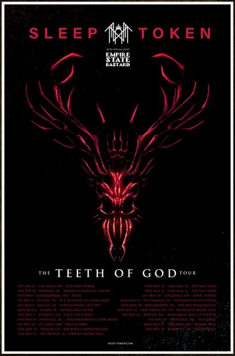 SLEEP TOKEN The Teeth Of God Tour 2024 Ltd Ed RARE Poster! Prog Metal ...