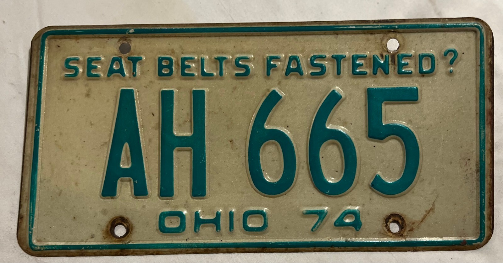 LICENSE PLATE S OHIO AH 665 1974 | eBay