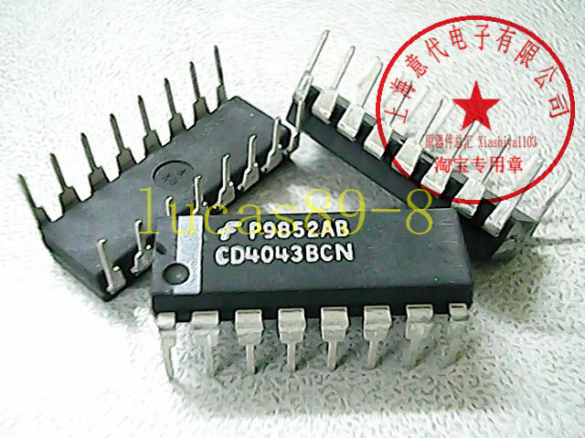 5PCS CD4043BCN IC LATCH NOR R/S QUAD 3ST 16-DIP CD4043 4043 CD4043B ...