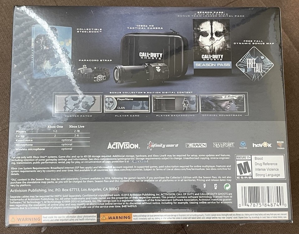 Call of Duty: Ghosts - Prestige Edition (Xbox One) - Brand New in ...