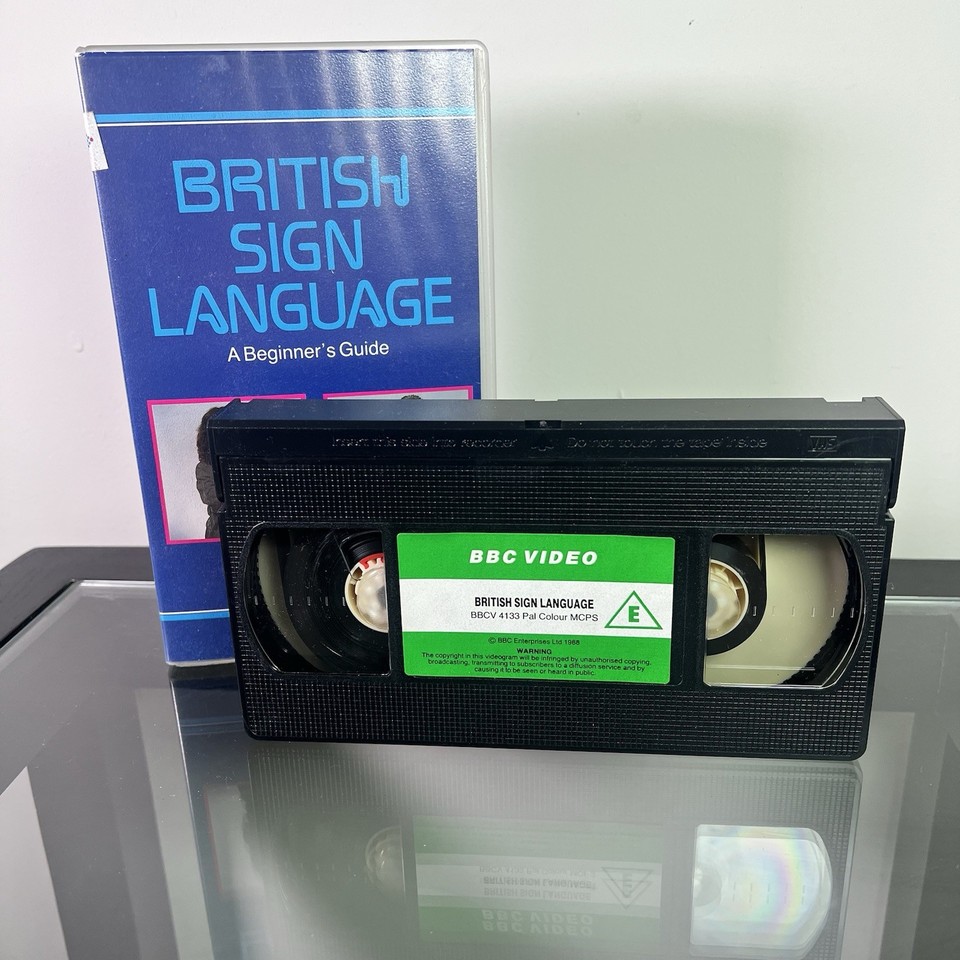 BBC Video - British sign language - VHS - 1988 Tested Tape Cassette ...