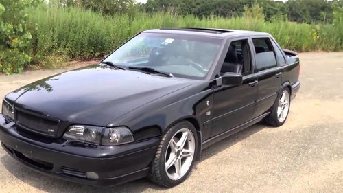 RARE BLACK Headlights SET with Turnsignals For Volvo S70 / V70 / C70 ...