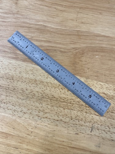 Vintage Craftsman 6" Metal Machinist Ruler 40136 Stainless USA | eBay