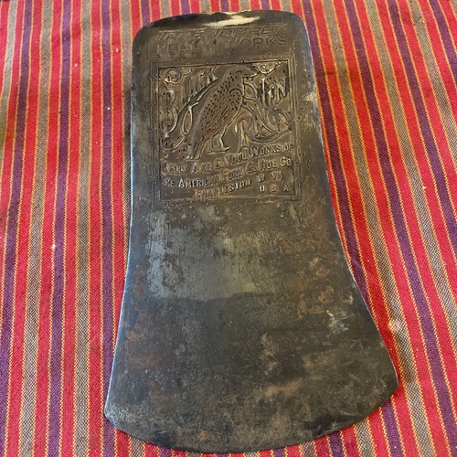 Antique Original Kelly Works True Temper BLACK RAVEN 3 1/2 Lb Axe Head ...