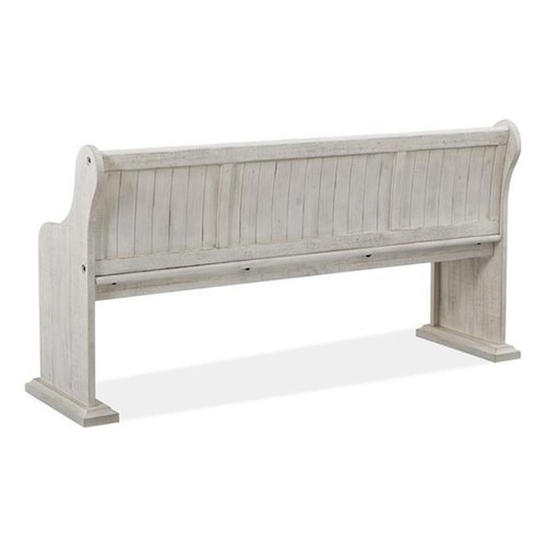 Magnussen D4436 Bronwyn Bench w/Back in White | eBay