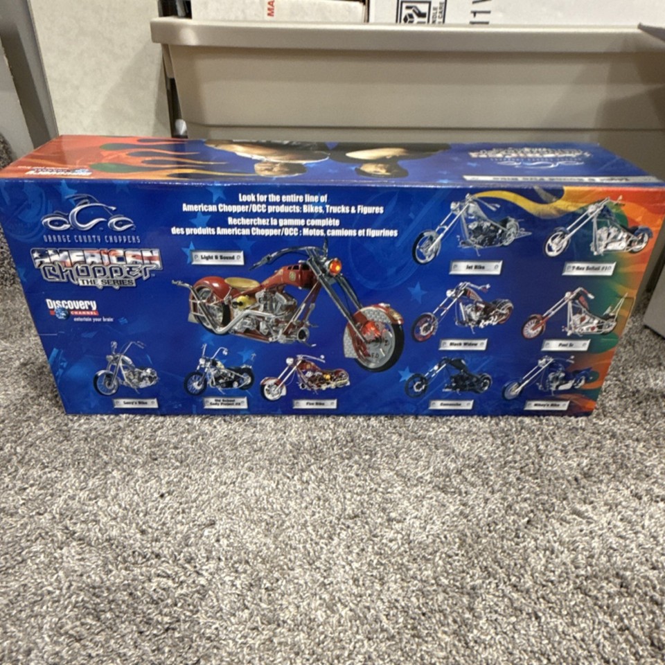 Orange County Choppers JoyRide Light & Sound Fire Bike Diecast ...