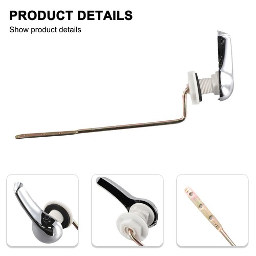 Levier de chasse d'eau universel de r??servoir de toilette chrome poign ...