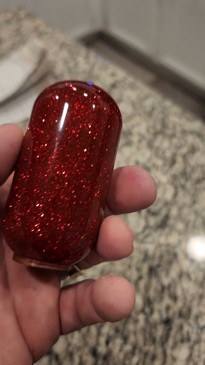 Vintage Custom Red Metal Flake Shift Knob | Rat Fink Hot Rod Rat Rod ...