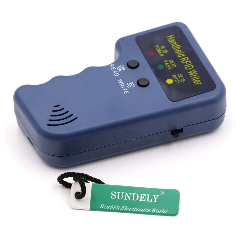 Handheld 125 khz RFID Duplicator Key Copier Reader Writer ID Card ...