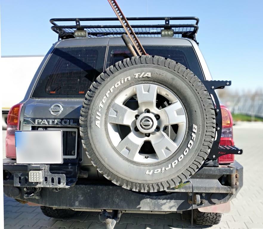 Universal Rear Wheel Step Foot Pedal Ladder For Jeep SUV Truck 4x4 Roof ...