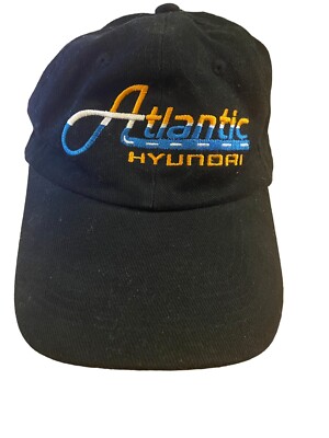 Black Atlantic Hyundai Baseball Cap Adjustable Bullet Line Headwear Buckle Back | eBay