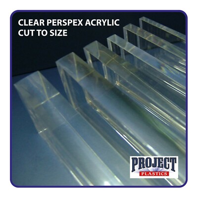 Clear Perspex Acrylic 4mm 5mm 6mm 8mm & 10mm Plastic Sheet Panels Cut ...
