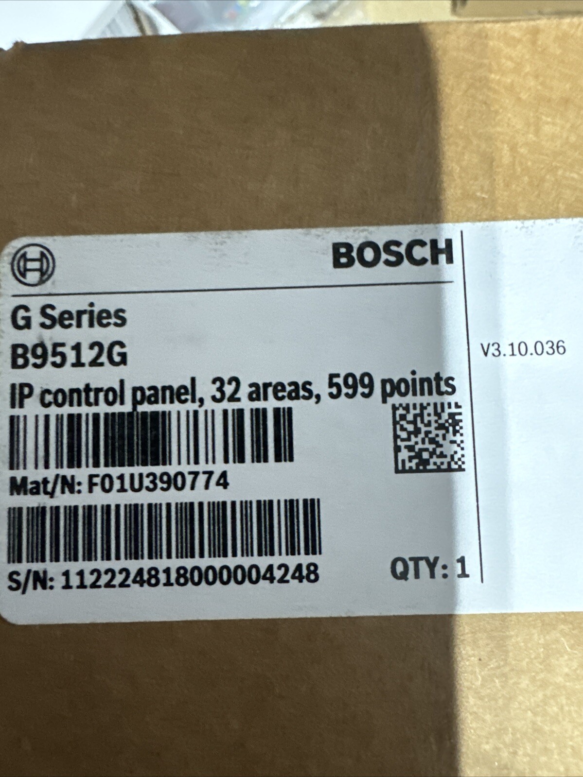 Bosch B9512G IP Control Panel for sale online | eBay