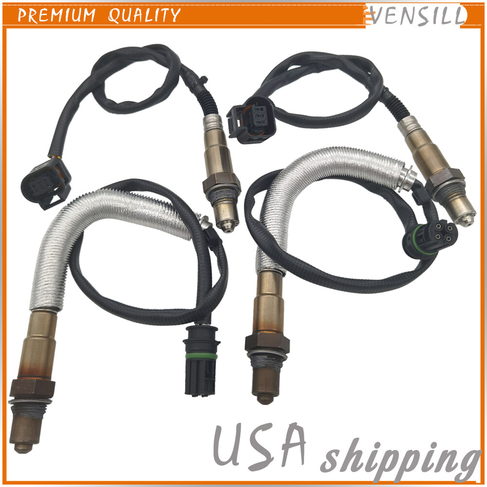 4X Front Rear Oxygen Sensor For BMW 550i 650i 750i 750Li Alpina B6 B7 ...