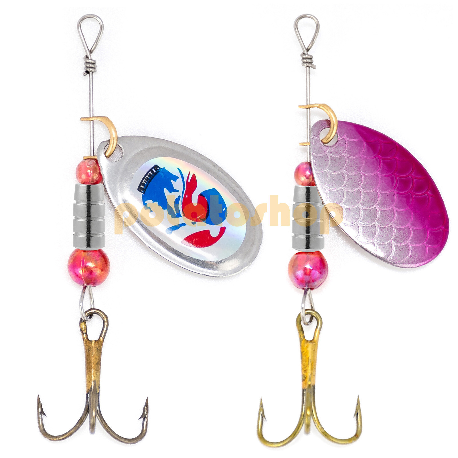 30 Lure Bodies Spinnerbait Cylinder Shaped Brass Body Spinner Making ...