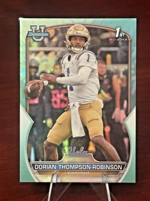 Dorian Thompson-Robinson 2022 Bowman U Chrome #16 Aqua /299 UCLA Bruins ...