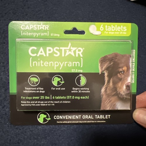 CAPSTAR Fast-Acting Oral Treatment for Large Dogs over 25 lbs 6 Tabs | eBay
