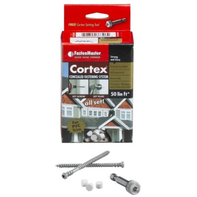 NEW FastenMaster Cortex Azek Trim: 2" Set Screw Plug Kit + Tool 50 ...