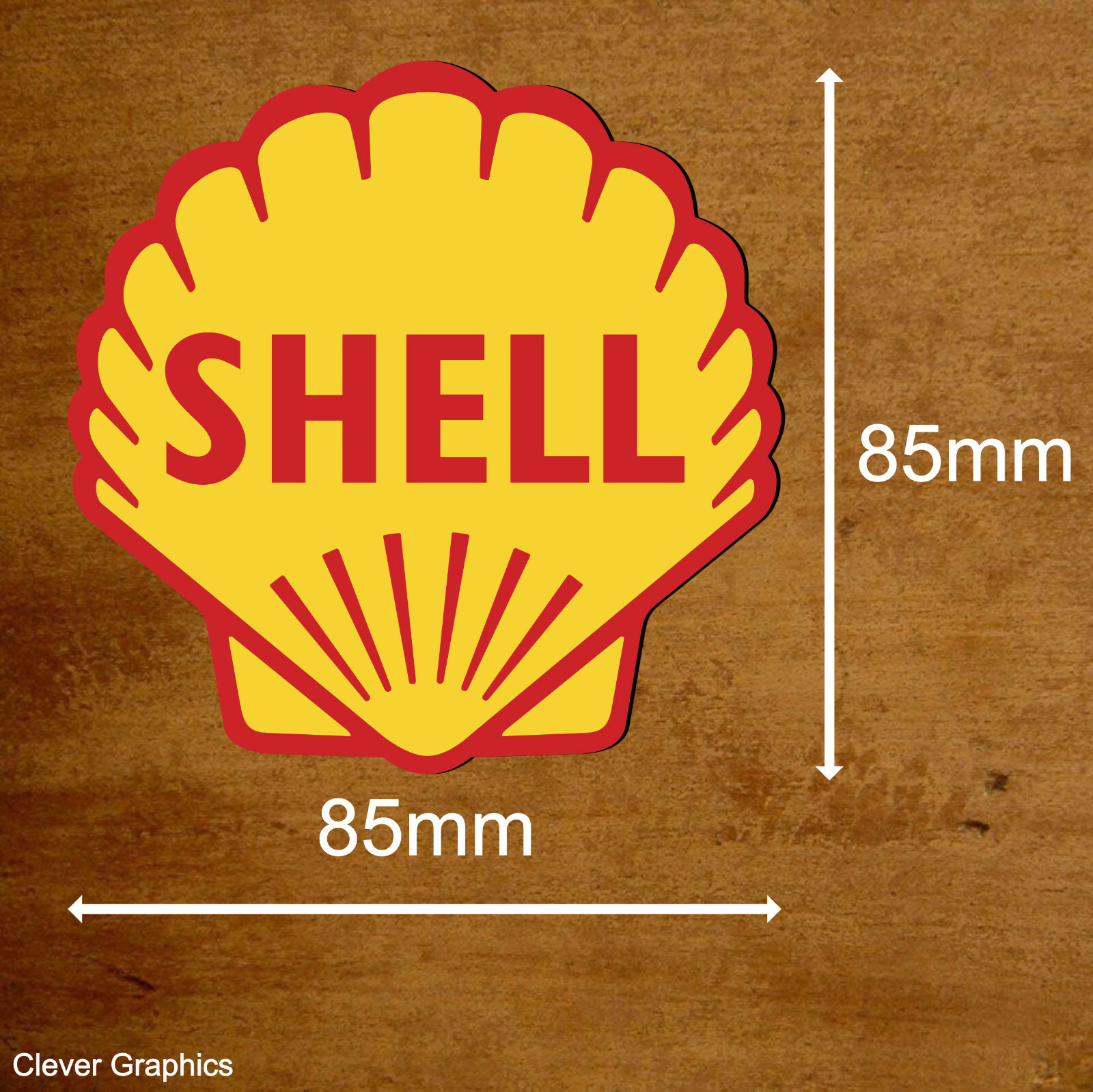 Shell Oil Classic Car STICKERS x2 with FREE POSTAGE. Various Sizes ...