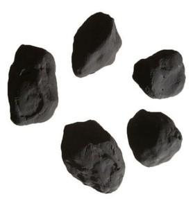 15 GAS FIRE REPLACEMENT COALS COAL LARGE OVAL CAST 65-70MM FAKE ...