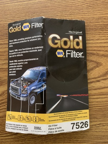 Gold Oil Filter 7526 (WIX Oil Filter 57526) | eBay