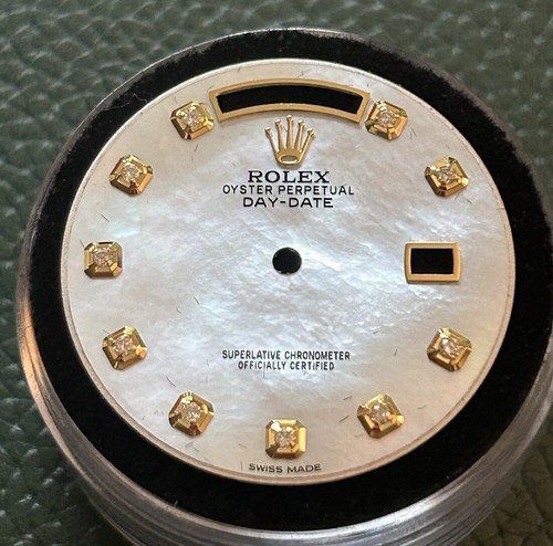 Rolex Quickset President Custom White Mop Diamond STONE Dial For 18238 ...
