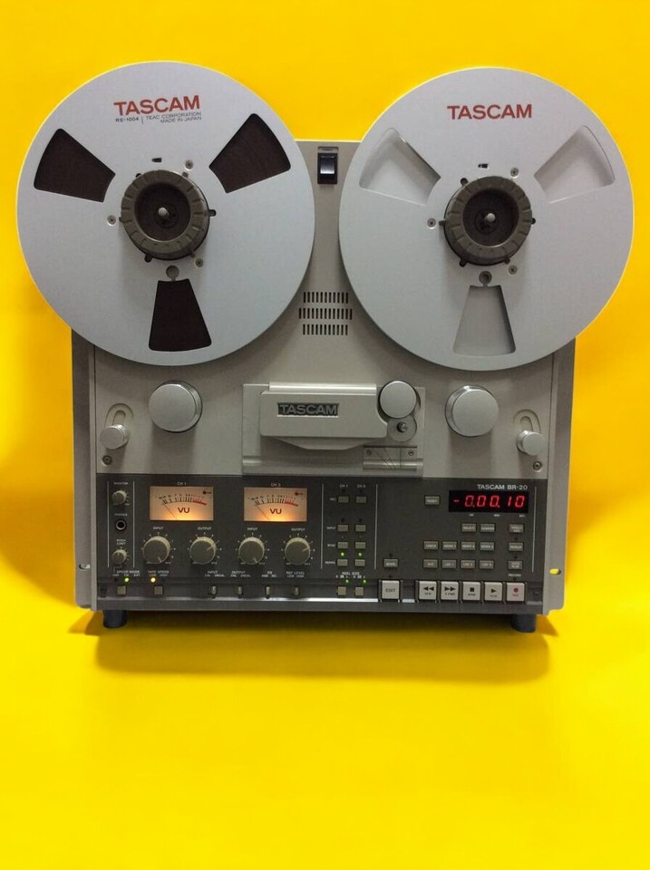 [Beauty] 2 track TASCAM BR-20 REEL TO REEL Tape Deck Working w/reel ...