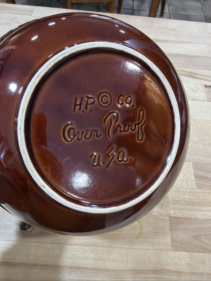 HULL Oven Proof USA Brown Drip Serving Bowl 10" | eBay