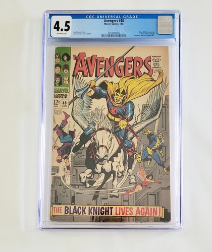 AVENGERS #48 CGC 4.5 DANE WHITMAN BECOMES THE NEW BLACK KNIGHT | eBay