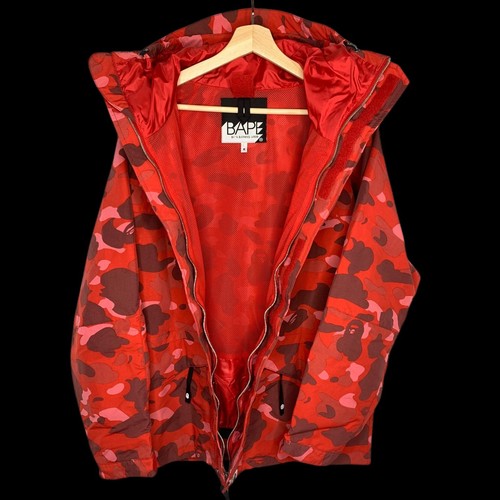 BAPE A Bathing Ape | OG 2006 Color Camo Snowboard Jacket (Red) | M ...