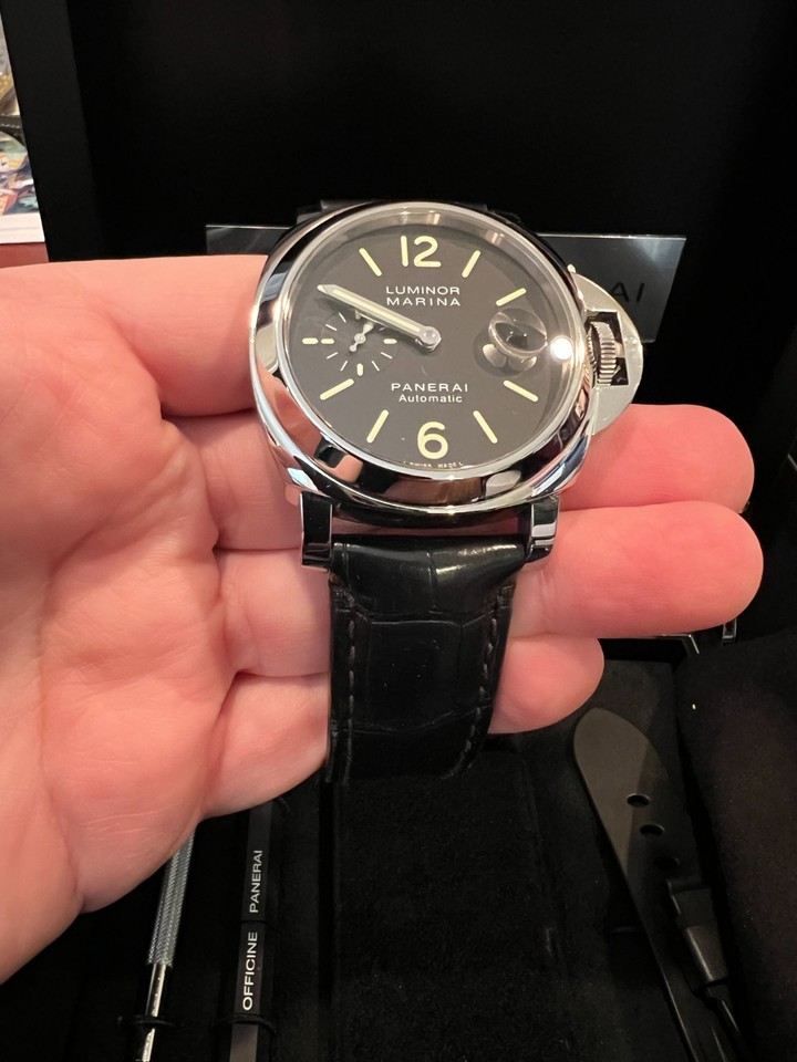Panerai Luminor Marina Automatic 44MM Stainless Steel 104 Pam104 Pam ...