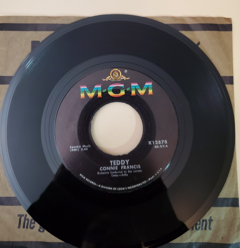 Connie Francis MAMA / TEDDY (ROCK N ROLL 45) #12878 PLAYS VG++ | eBay