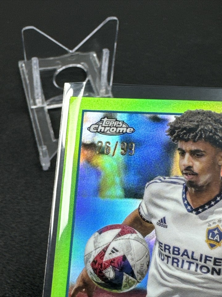2023 Topps Chrome MLS #22 Jalen Neal RC NEON GREEN AUTO /99 - LA Galaxy ...